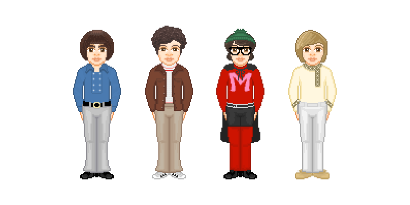 The Monkees Dress Up Game | Sunshine Factory | Monkees Fan Site